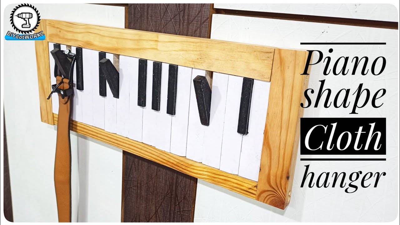 Piano Coat rack making || cloth hanger hook - YouTube