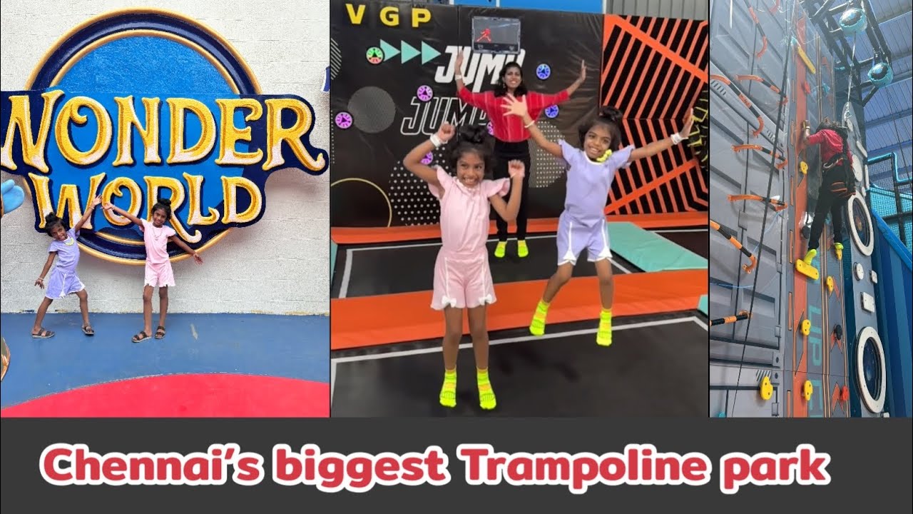 Chennai’s biggest Trampoline park at ECR | VGP Wonder world | Must ...