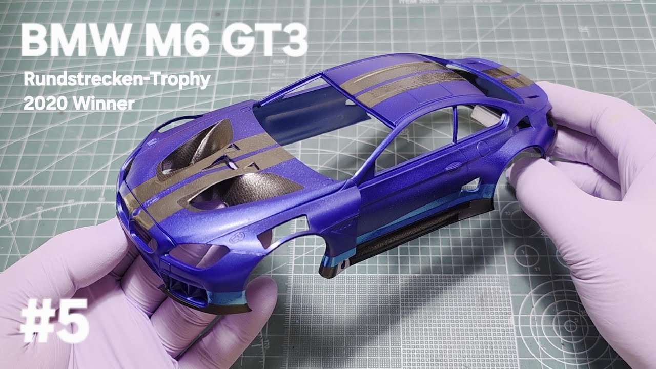 #5 누누모델 1/24 스케일 BMW M6 GT3 Rundstrecken-Trophy 2020 Winner 바디 조립 ...