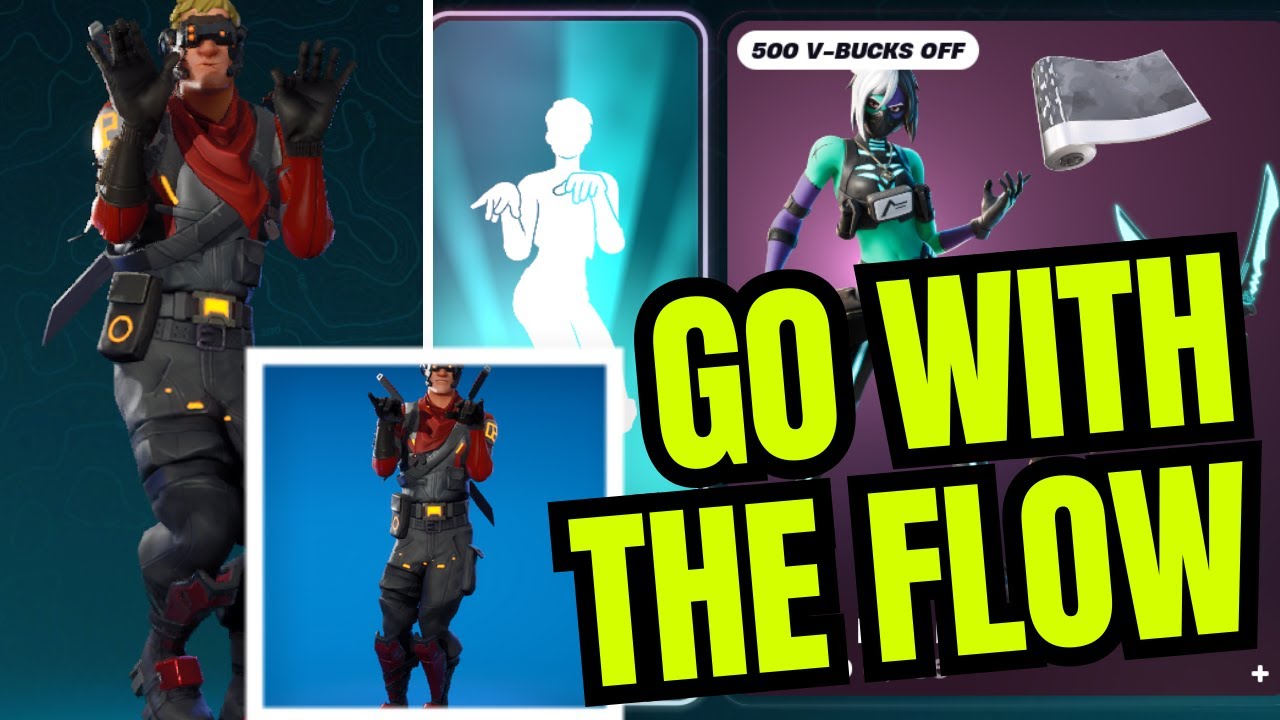 Fortnite Go With The Flow NEW Dance Emote Showcase #fortnite - YouTube