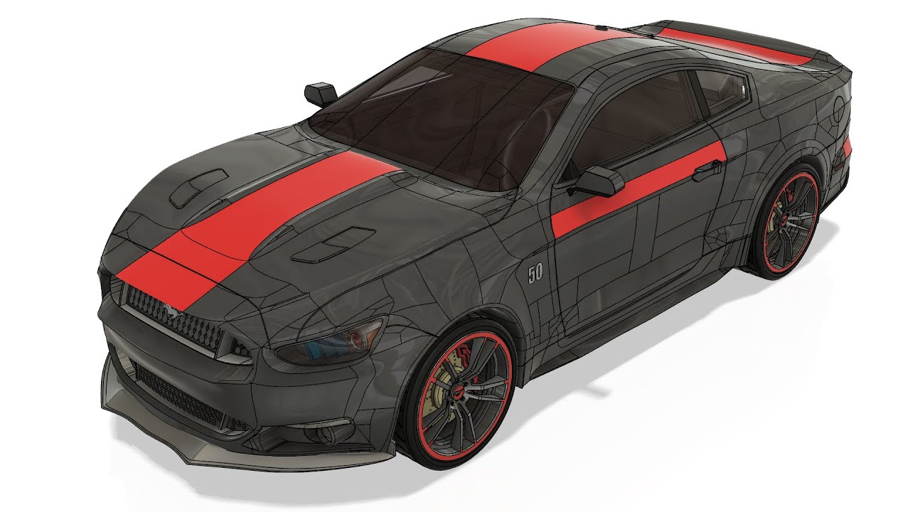Ford mustang GT 2015 overview | Fusion 360 - YouTube