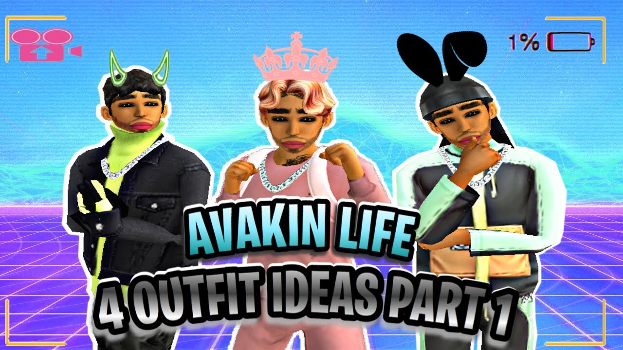 Avakin Life | 4 Outfit Ideas For Boys Part 1 ⚡️*Outfits Names in video ...