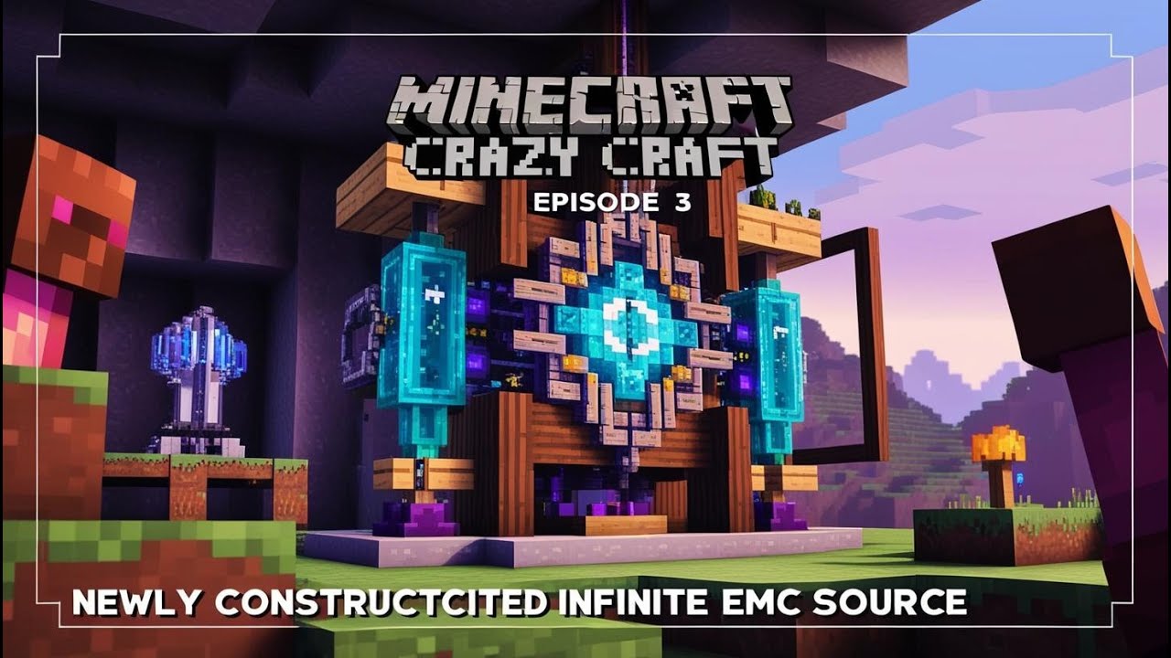 Updated Minecraft Crazy Craft Ep.3 Making A Infinite EMC Source - YouTube