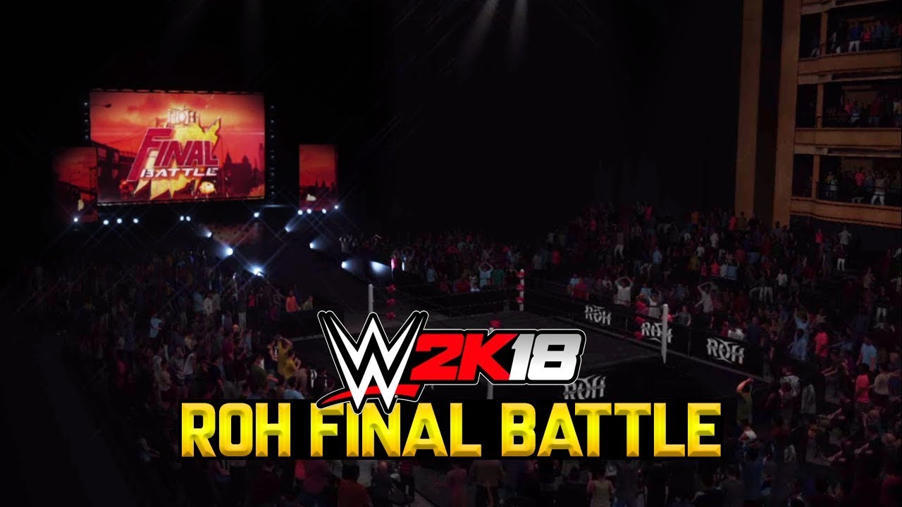 WWE 2K18 Creations: ROH Final Battle Arena | Create An Arena - YouTube