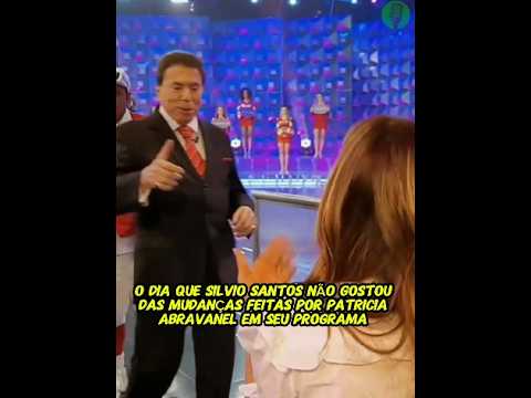 O Dia que Silvio Santos não gostou das Mudanças Feitas por Patricia Abravanel em seu Programa