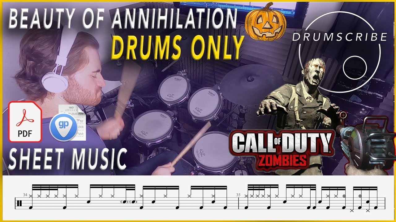 Beauty Of Annihilation (DRUMS ONLY) - Elena Siegman - COD | DRUM SCORE ...