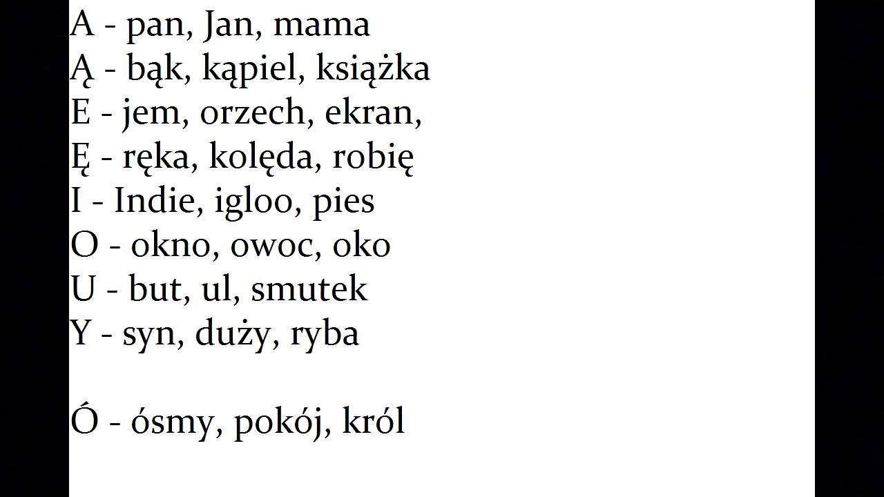 Polish Vowels - Learn Polish with Maciek - YouTube