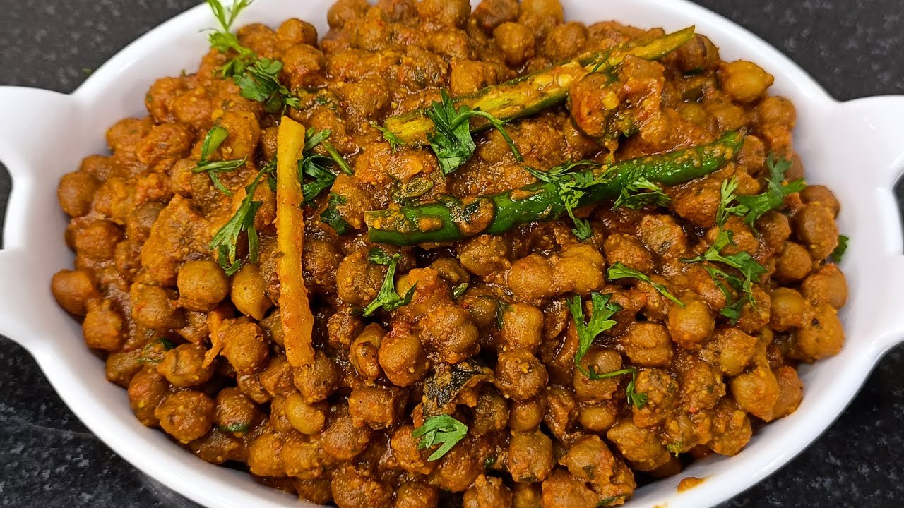 अष्टमी नवमी पर बनने वाली चने की सब्जी | Chana Sabzi | Jain Chana Sabzi ...