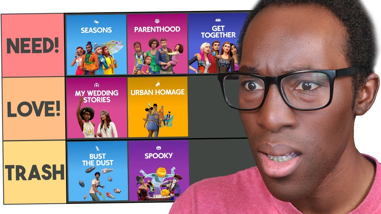 Ranking All 76 Packs In The Sims 4! (LIVE) - YouTube