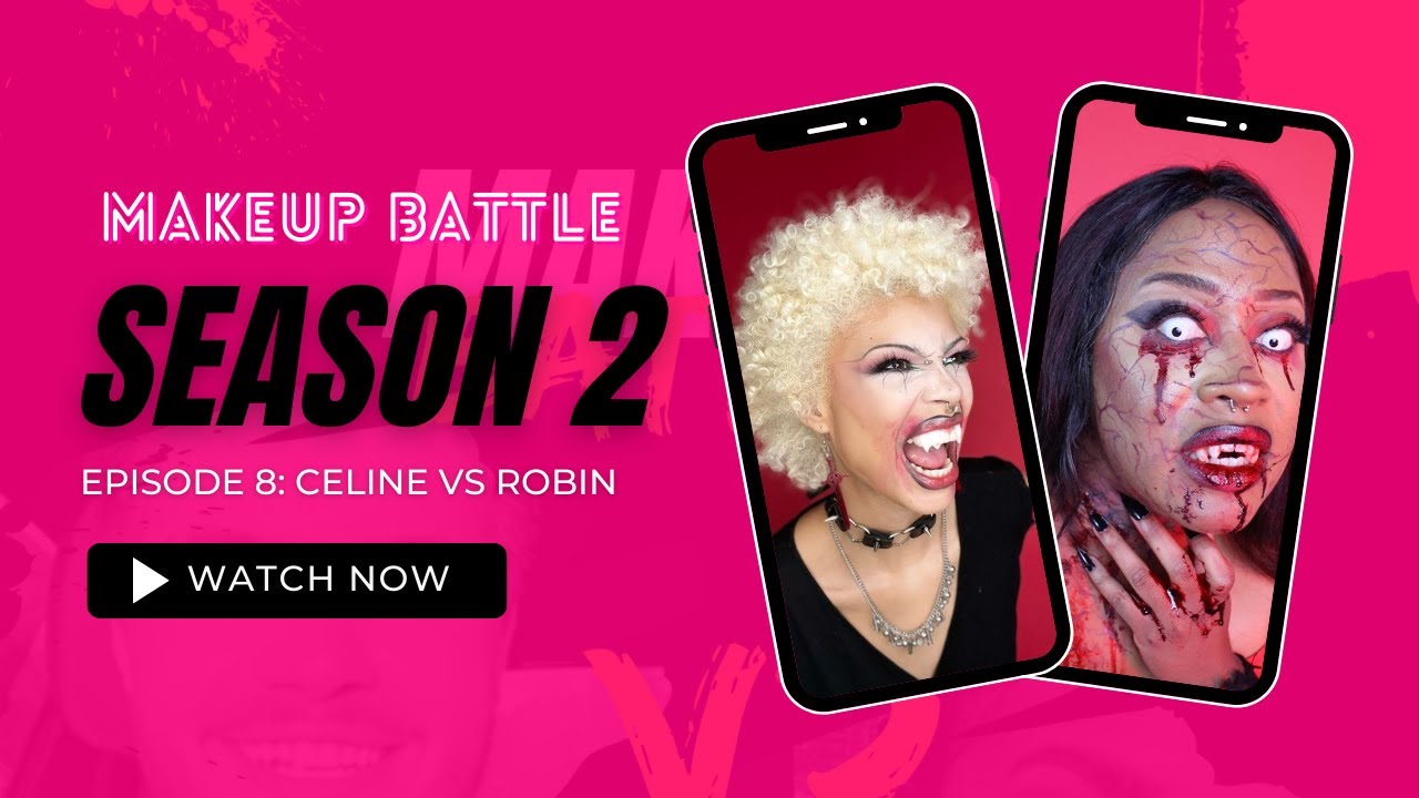 Vampire Makeup Tutorial 🧛🦇 Makeup Battle | Episode 8 💋💄: Celine vs ...