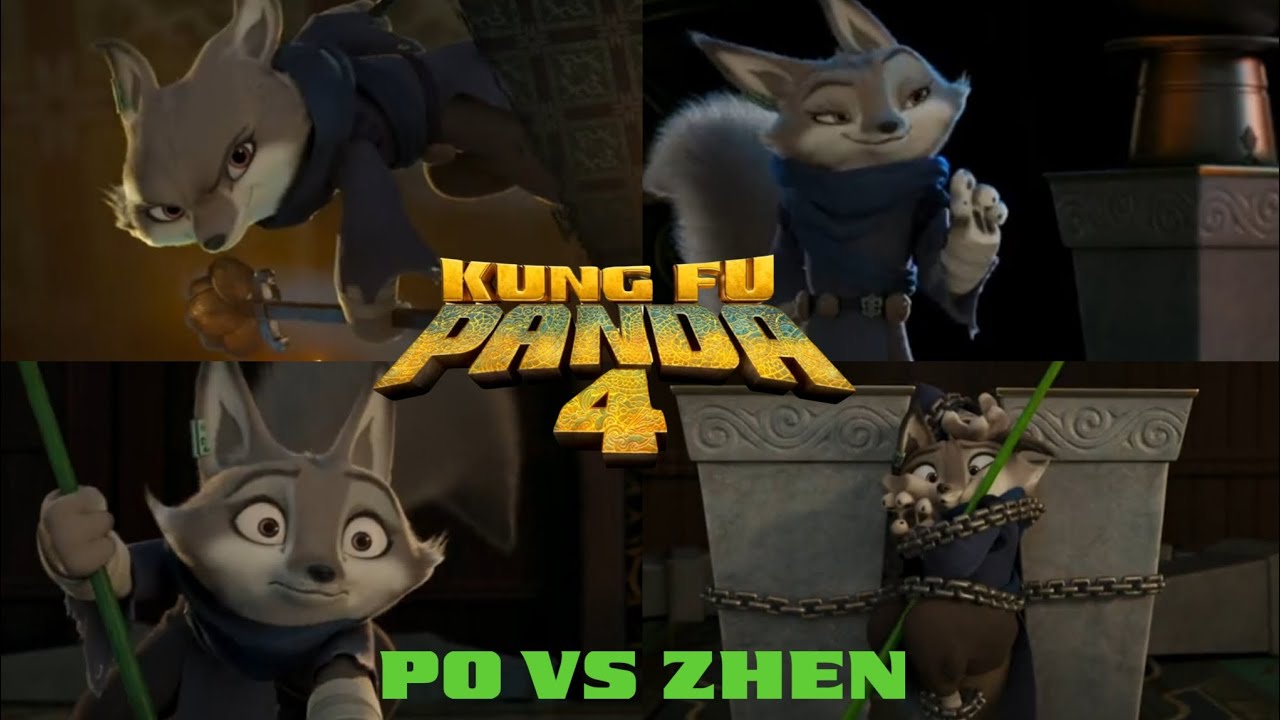 Po Vs Zhen Scene | KUNG FU PANDA 4 CLIP (2024) - YouTube