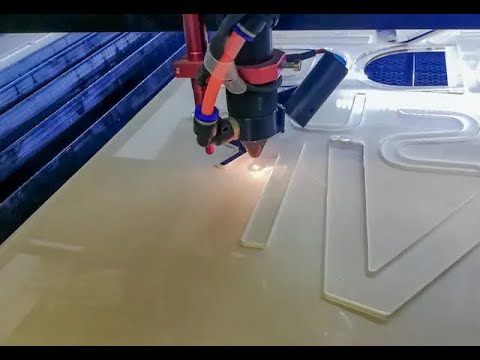 Make717 Full Spectrum Pro-Series 24x16+ Laser Cutter Operations - YouTube