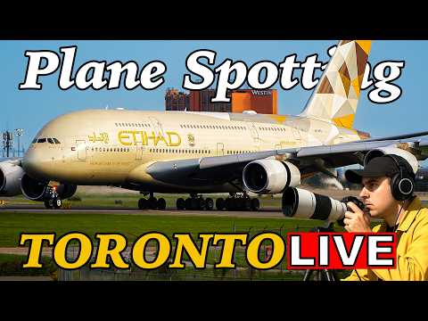 LIVE FRIDAY EVENING AT Toronto Airport (YYZ)! Planes Spotting A380 and 777