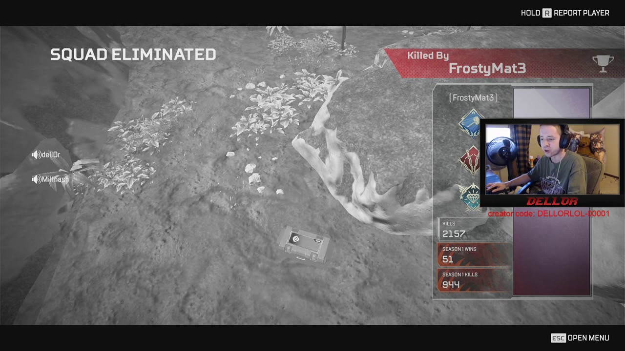 Apex Legends - dellor - DELLY YELLS AT TEAMMATE - YouTube