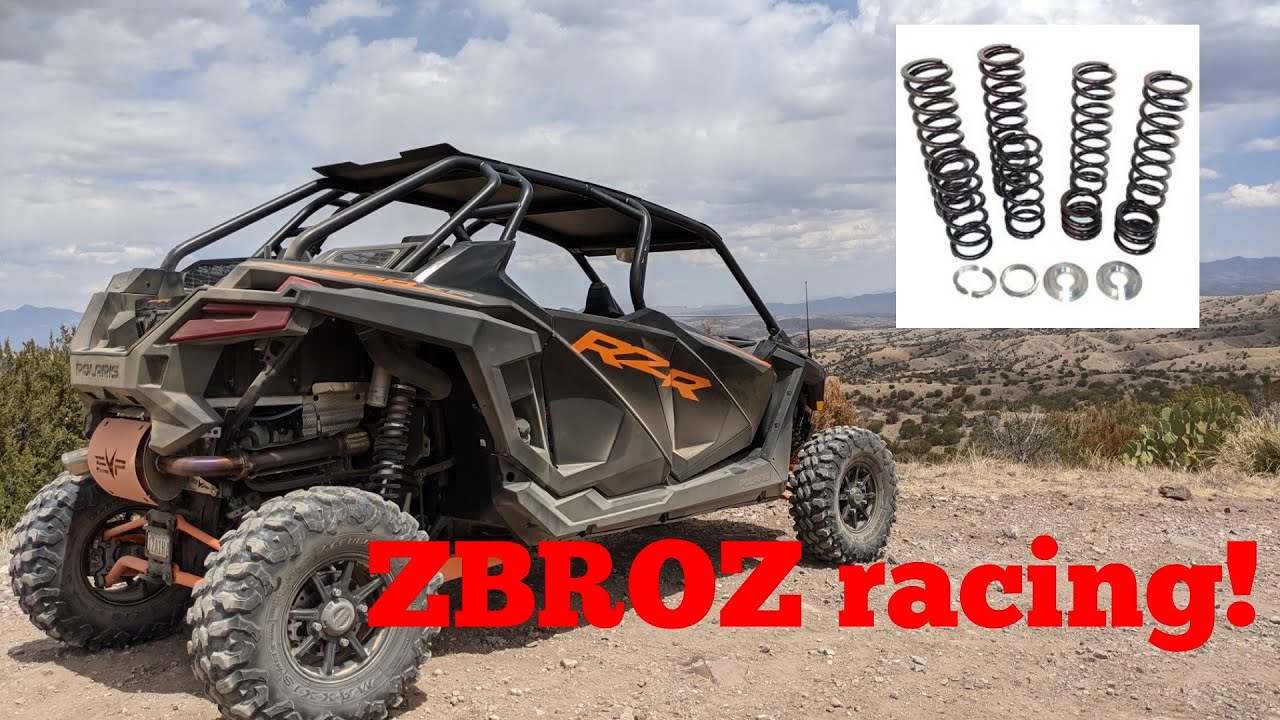 RZR Pro xp 4 | ZBROZ Racing spring kit review - YouTube