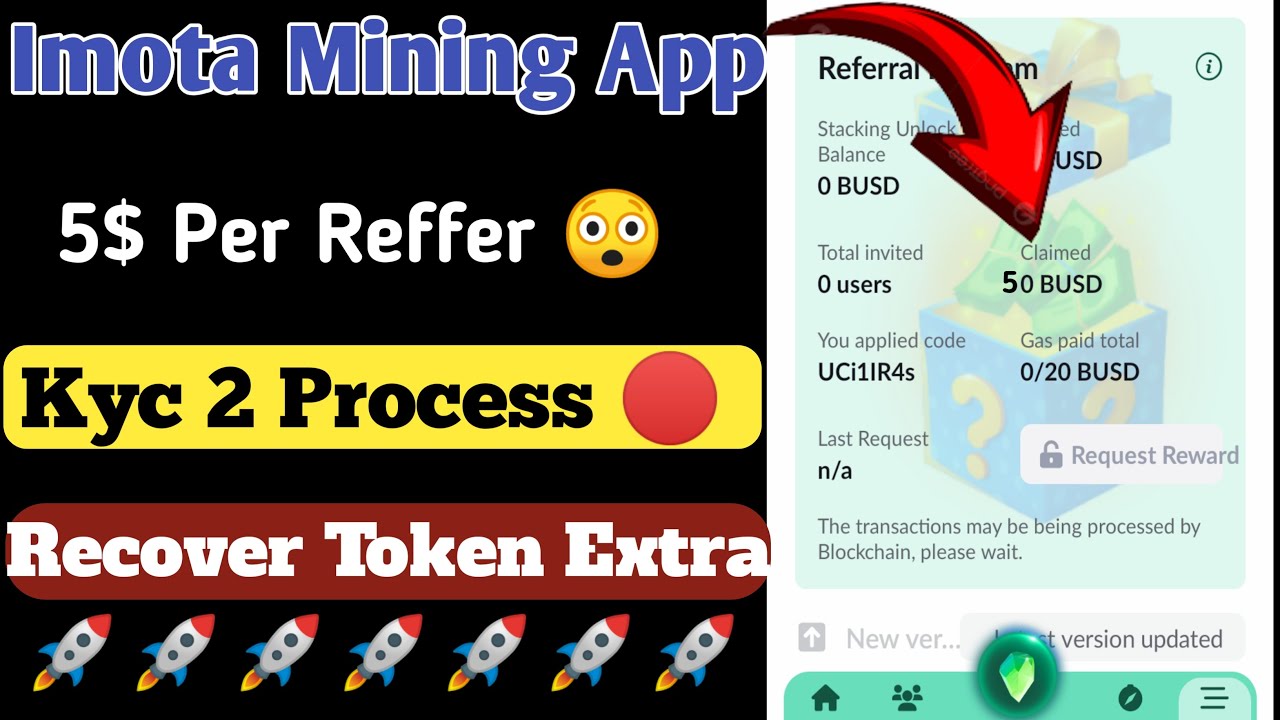 Imota Mining App Review 🔥|| Per Raffer 5$ instant|| Imota Free Earning ...