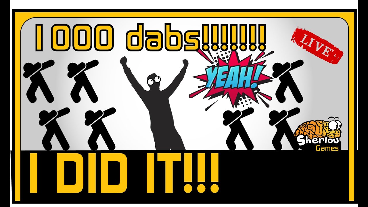 Sherlou doing a 1000 dabs live (for getting 200 subs today) - YouTube