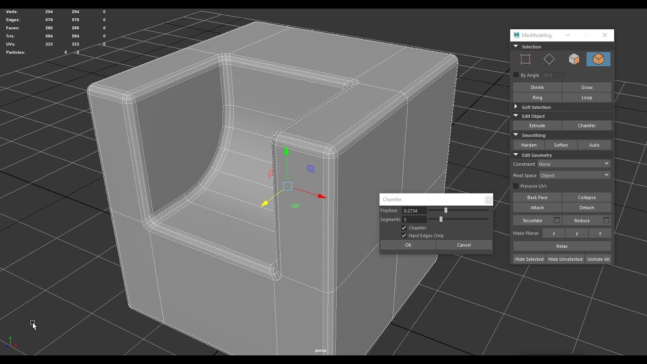 [Maya] Hard Edge Chamfer - YouTube