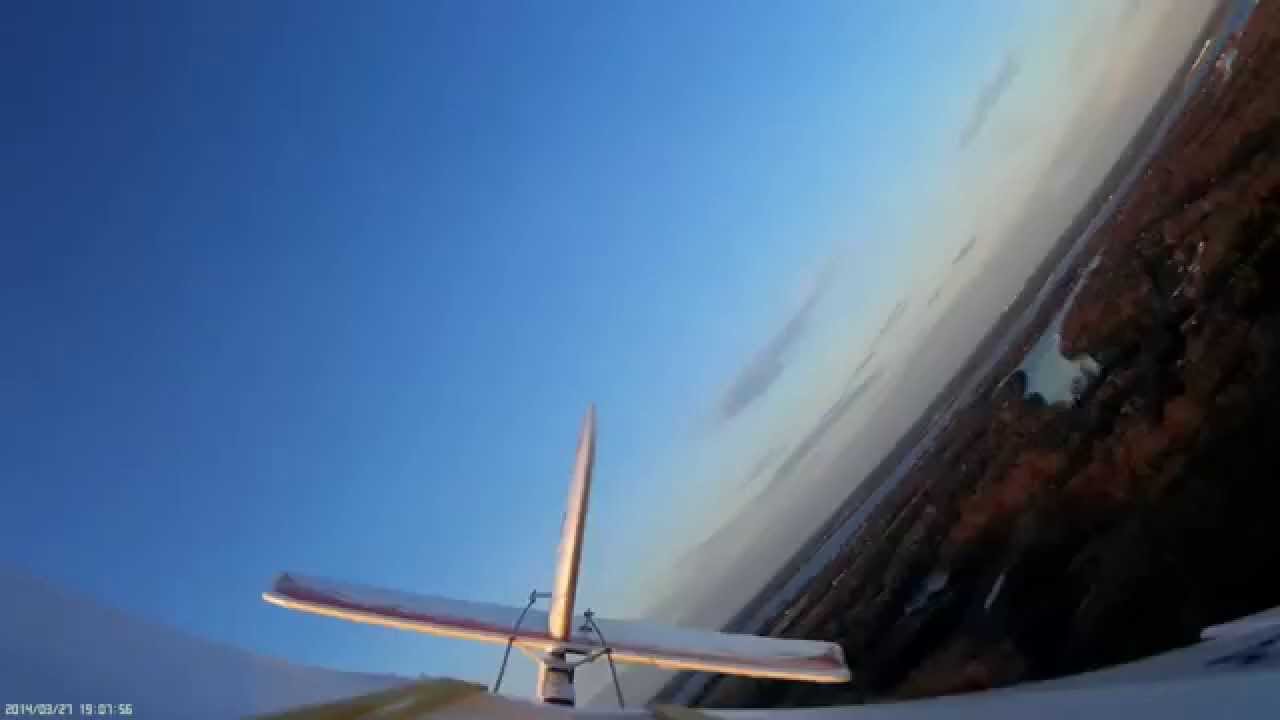 Slow Stick aerial video shot facing aft with a Mobius camera - YouTube