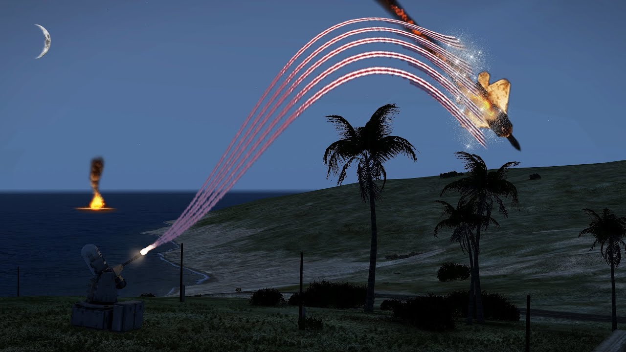MiG-29s vs Phalanx CIWS - Defense System - C-RAM - Military Simulation ...