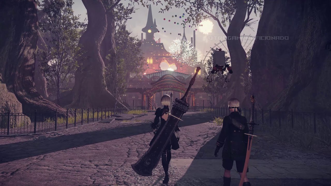 Amusement Park - Nier Automata OST || 4K 60fps Max Graphics Config ...