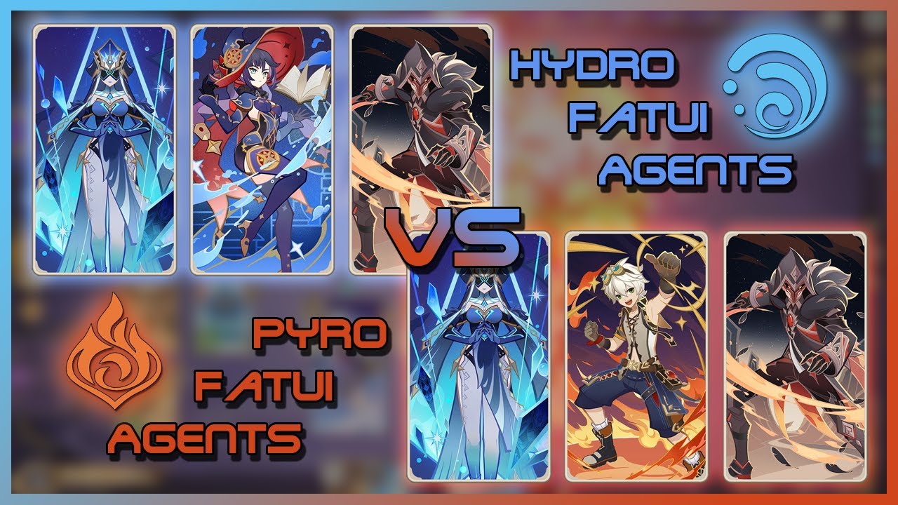 Which is Stronger? Hydro & Pyro Fatui Deck Showcase - YouTube