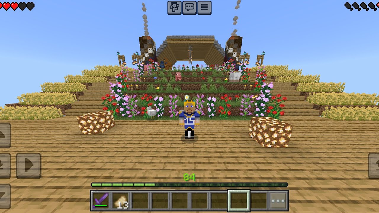 Day 41 We Made Armour Room In One Block Minecraft Pocket Edition ...