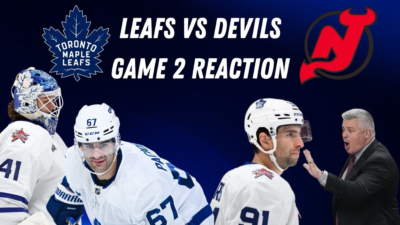 Leafs vs Devils Game 2 Reaction - YouTube