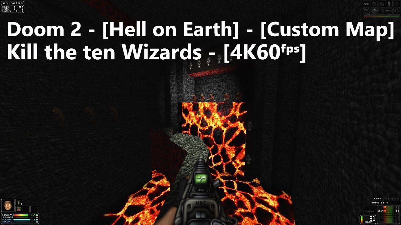 Project Brutality 3.0 - Doom 2 - Map: #0266 - Kill the ten Wizards ...
