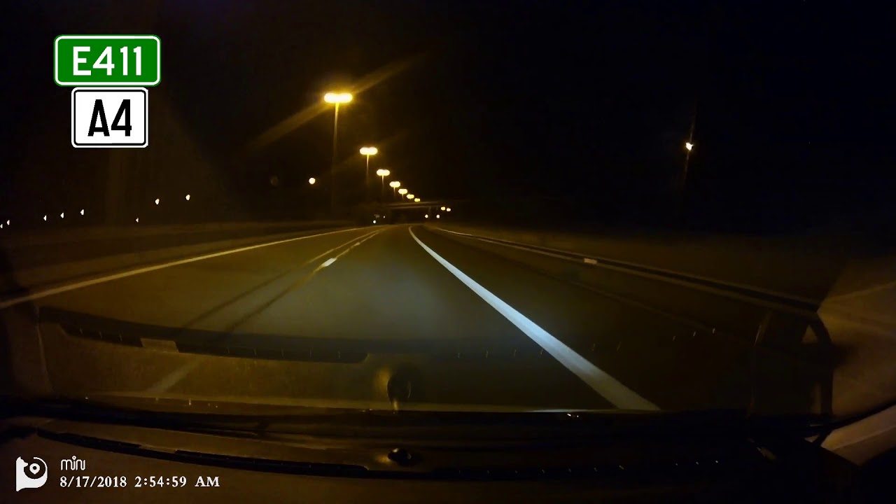BE / Brussels RO To Luxembourg E411 A4 Autoroute L´ardennes Part 2 ...