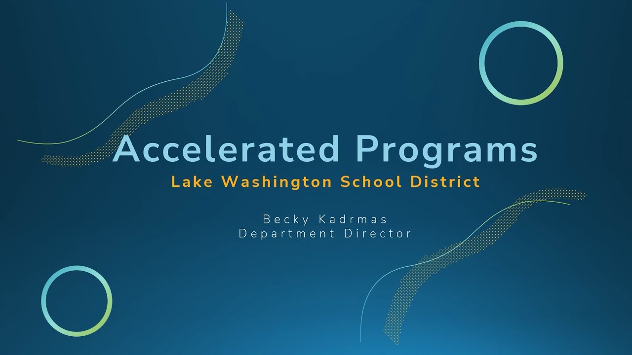Accelerated Programs Presentation - YouTube