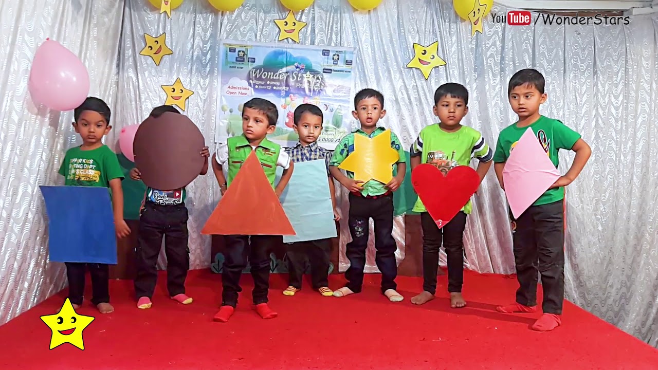 Annual Day 2017 : We are Shapes boys Group dance WonderStars - YouTube