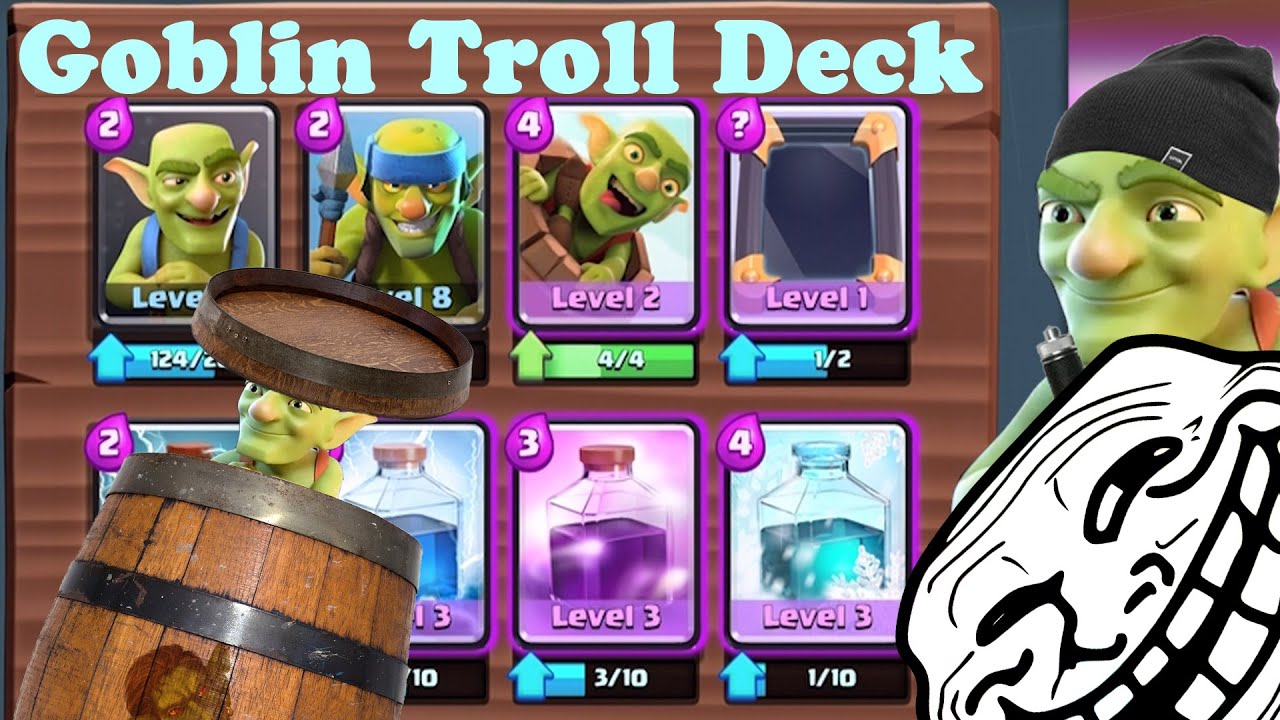 Clash Royale - The Goblin Troll Deck! - Troll Push #1 - YouTube