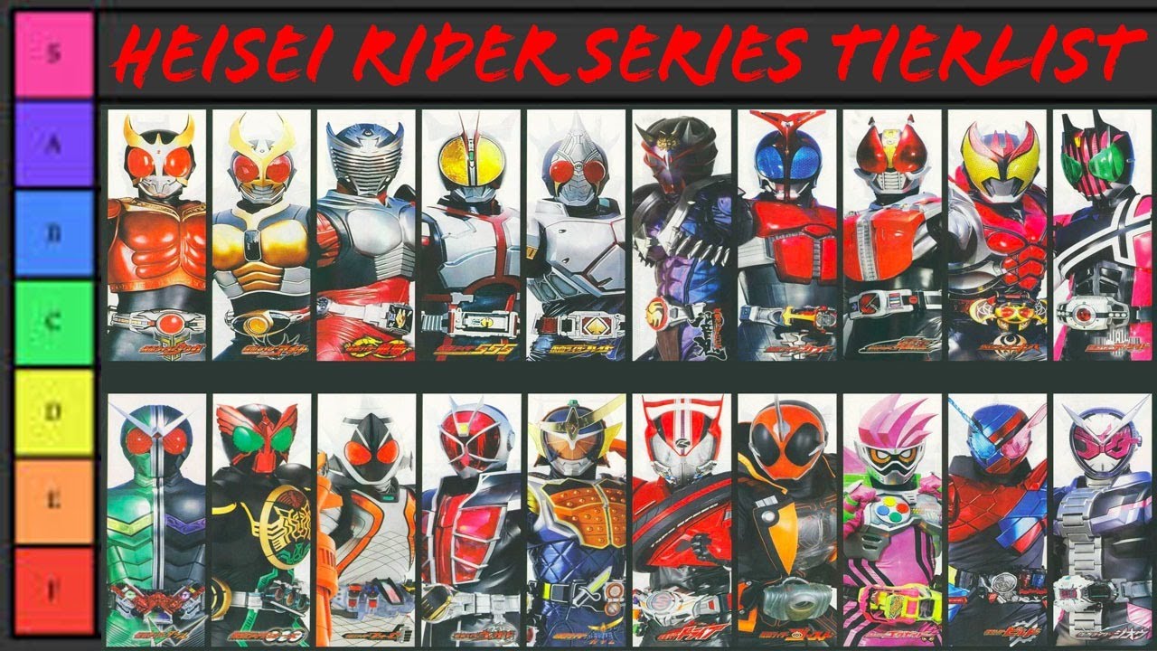 Heisei Rider Series Tierlist - YouTube