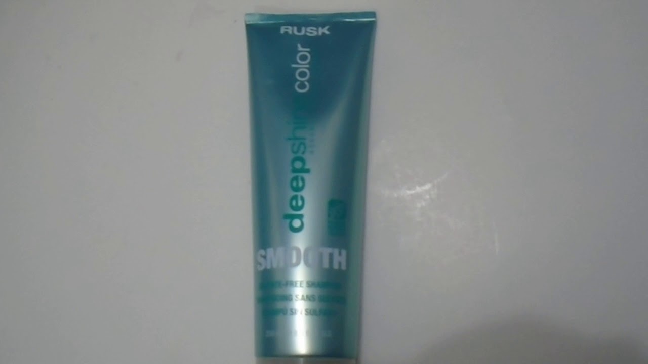 Rusk Deepshine Color Smooth Shampoo 8 5 oz review - YouTube
