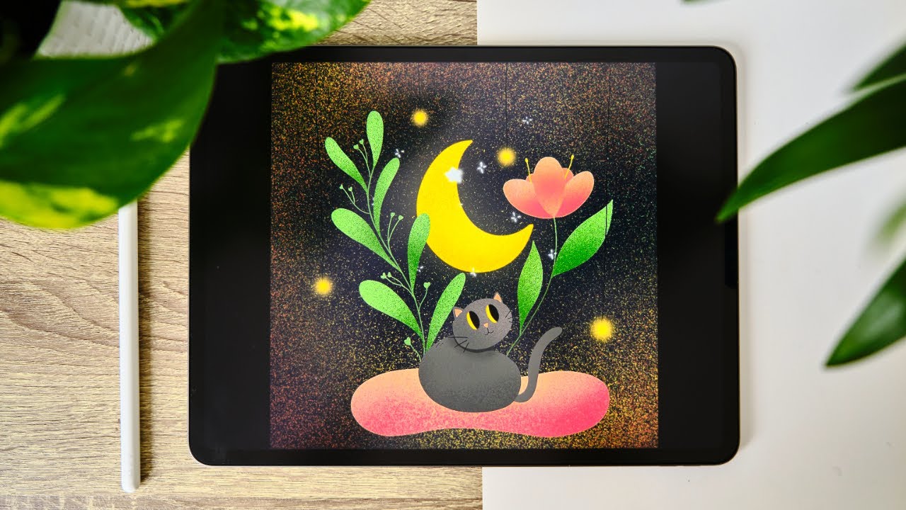 I Created This Dreamy Illustration in Procreate! - YouTube