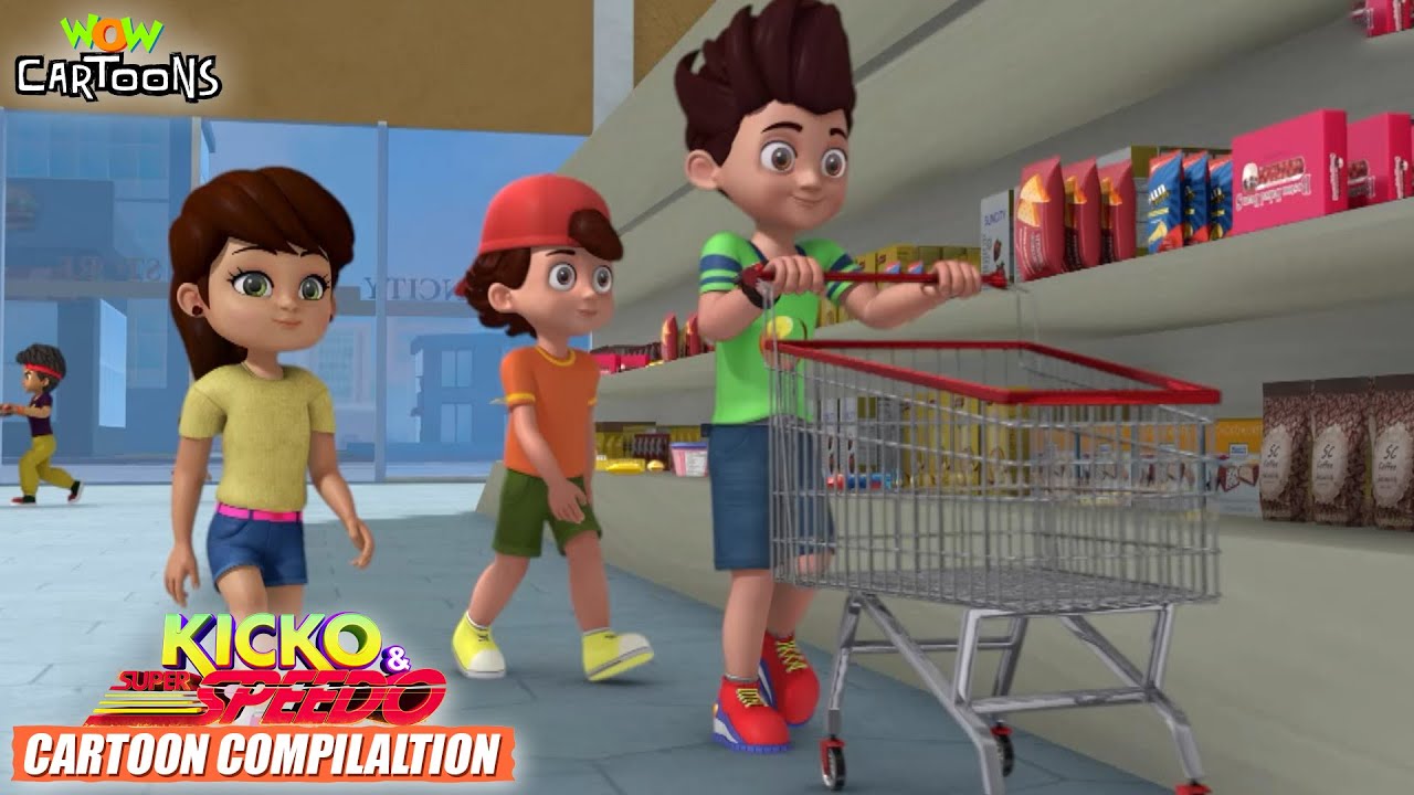 Kicko Chala Shooping Pe | Kicko Cartoon Compilation | 15 | Season 2 ...