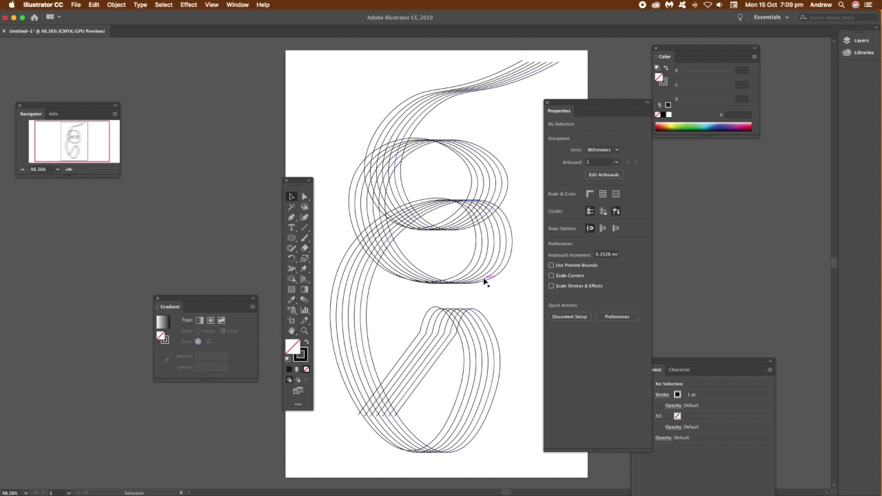 Illustrator CC - Global edit paths new release tutorial - YouTube