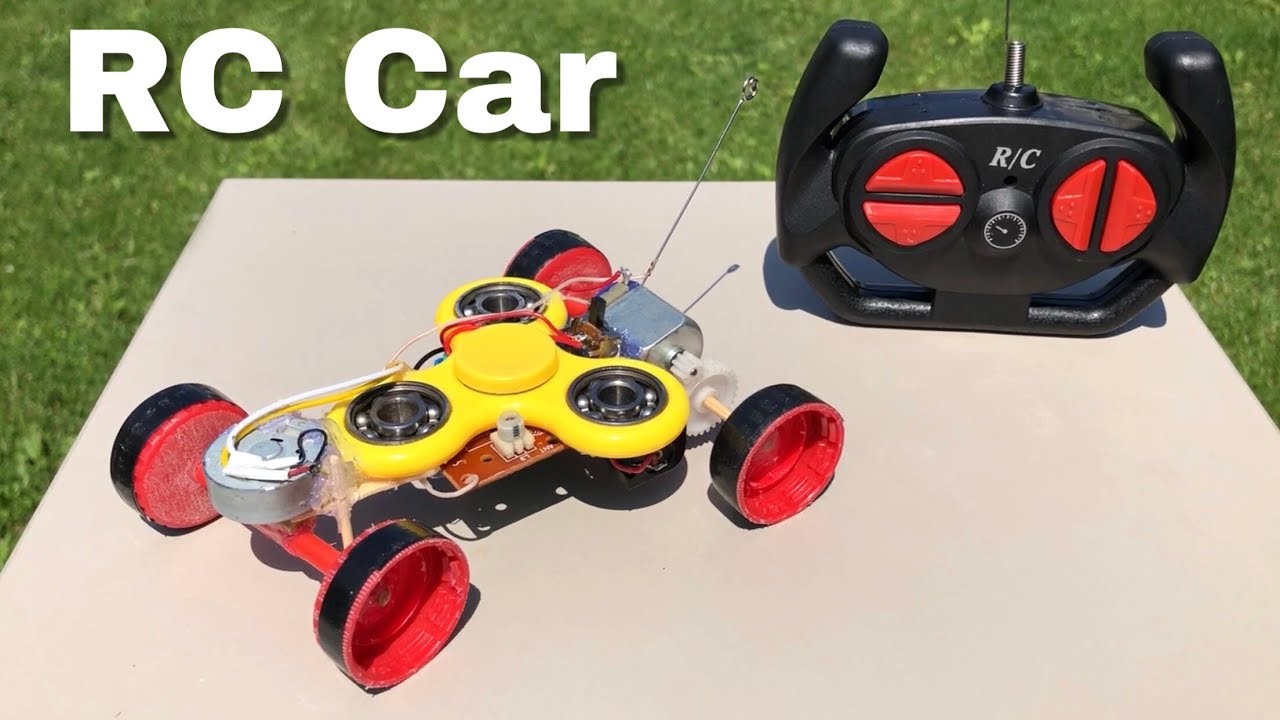 How to Make Fidget Spinner Car (Very Fast) - Mini Electric Car - YouTube