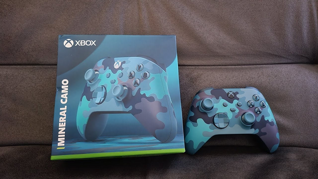CONTROLE XBOX MINERAL CAMO - YouTube