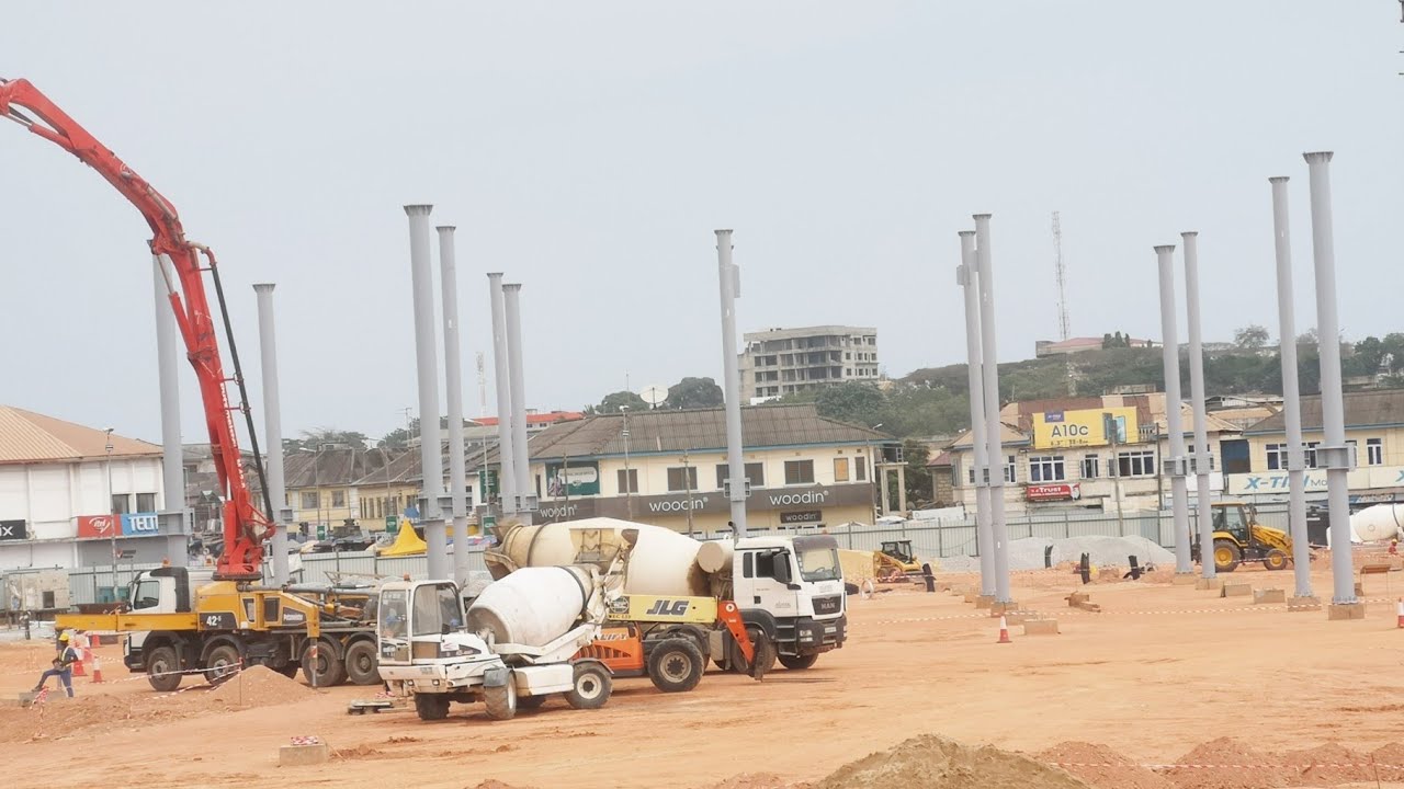 The Construction Of Takoradi New Market Circle Project Ongoing ...