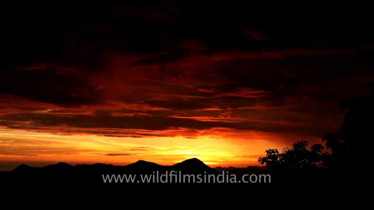 Most brilliant monsoon sunset from Landour! - YouTube