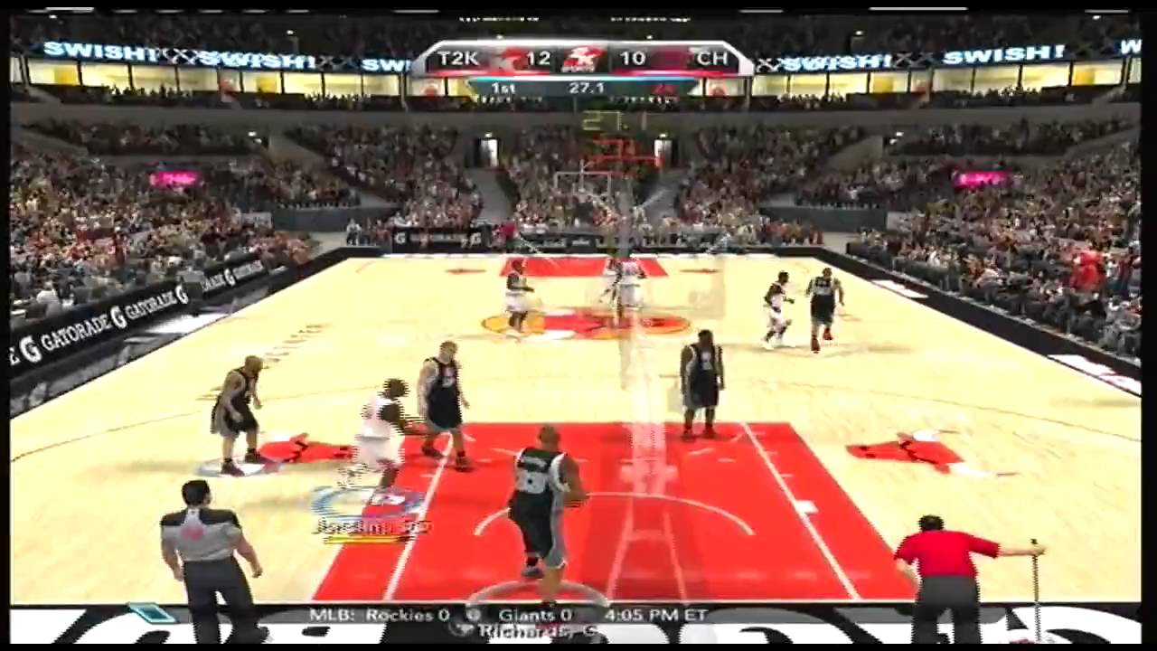 NBA 2K10 - Quick Match - Team 2K @ '96 Bulls Hall of Fame - YouTube