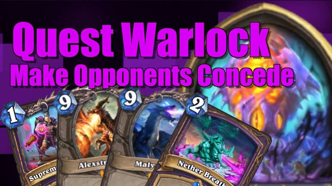 QUEST WARLOCK IS BACK & IT'S GOOD!| Hearthstone| November 2020 - YouTube