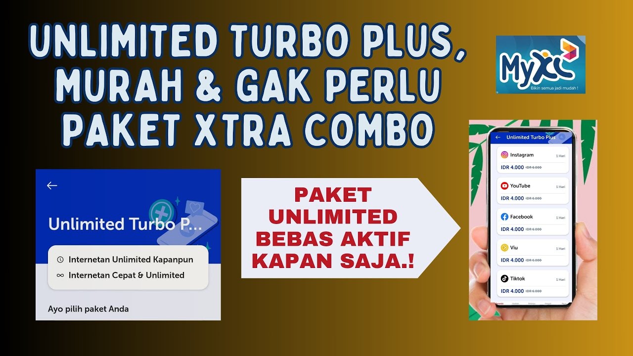 UNLIMITED TURBO PLUS XL, Murah dan Gak Perlu Xtra Combo.!! - YouTube