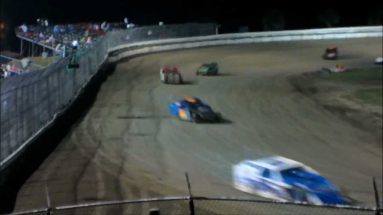 Racing - Modifieds (Feature Race) At Bubba Raceway Park 3-23-13 - YouTube