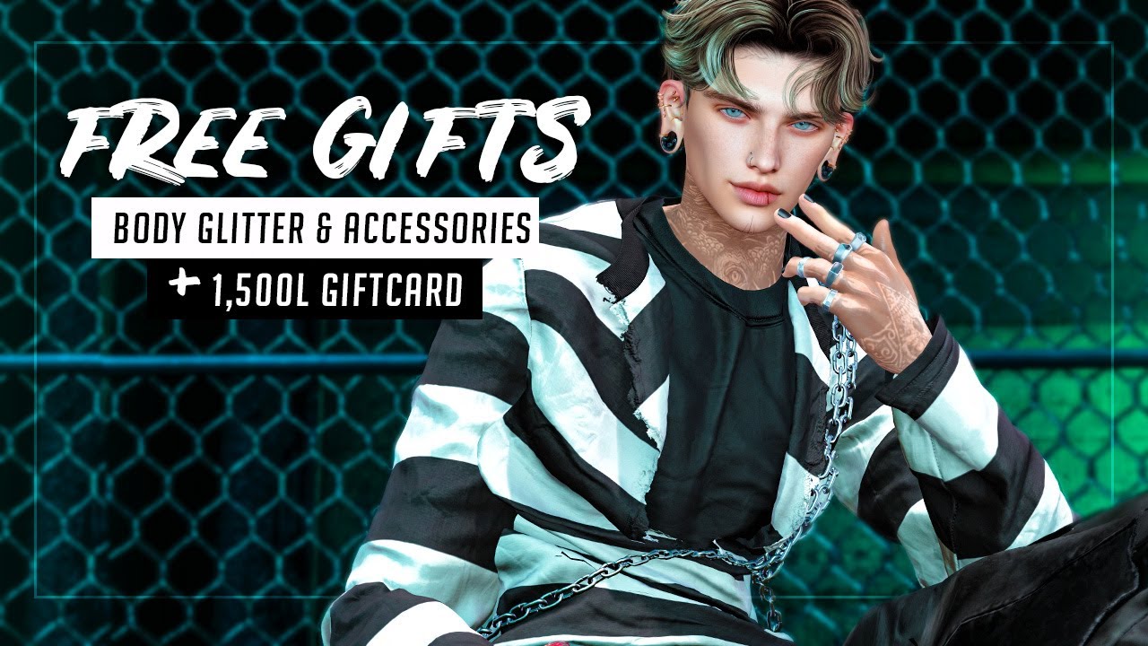 Second Life FREE GIFTS 1,500L Giftcard | FREE Body Glitter (Kupra ...