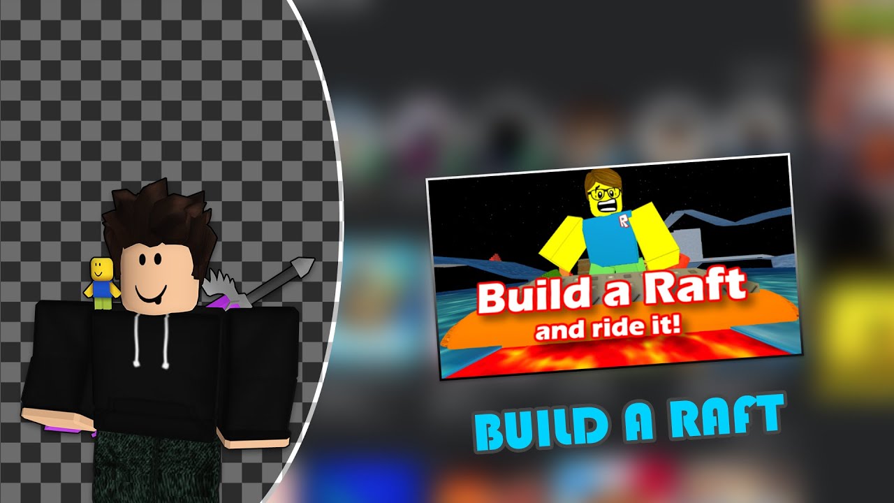 BUILDING A RAFT AND RIDING IT! | ROBLOX Build a Raft | - YouTube