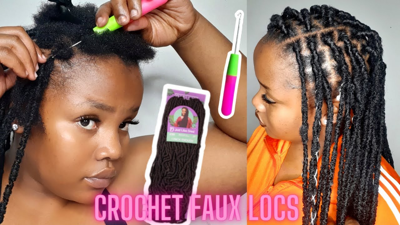 INDIVIDUAL CROCHET FAUX LOCS | FAUX LOCS ON A VERY SHORT HAIR ...
