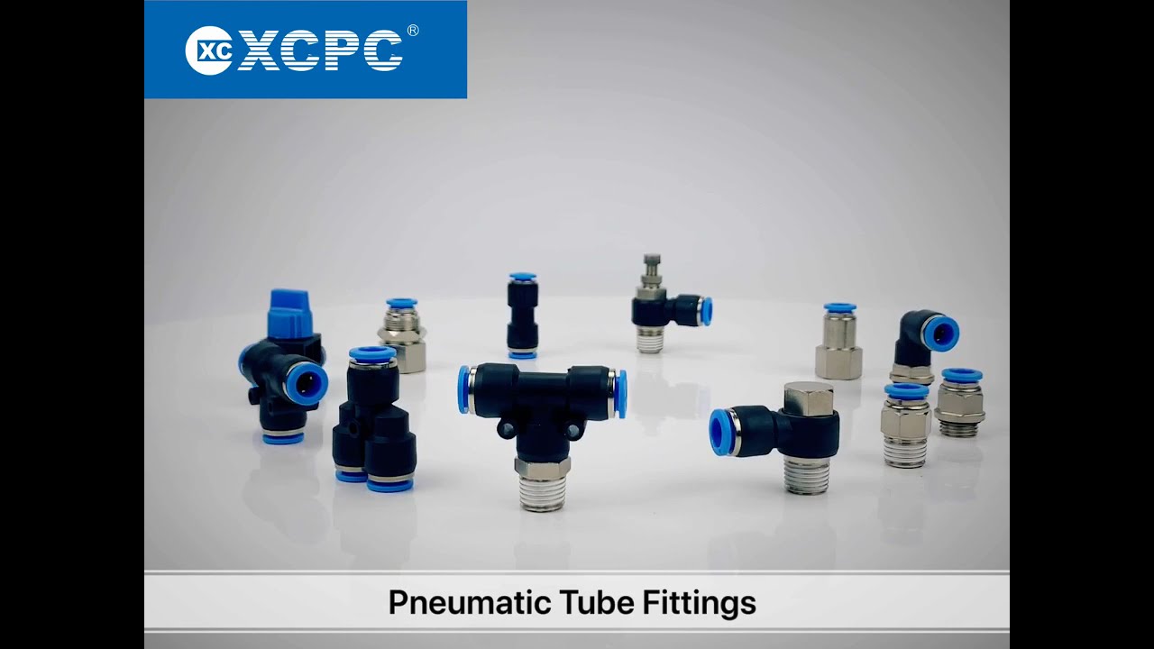 Pneumatic Push In Plastic Tube Fittings.-XCPC Pneumatic. - YouTube